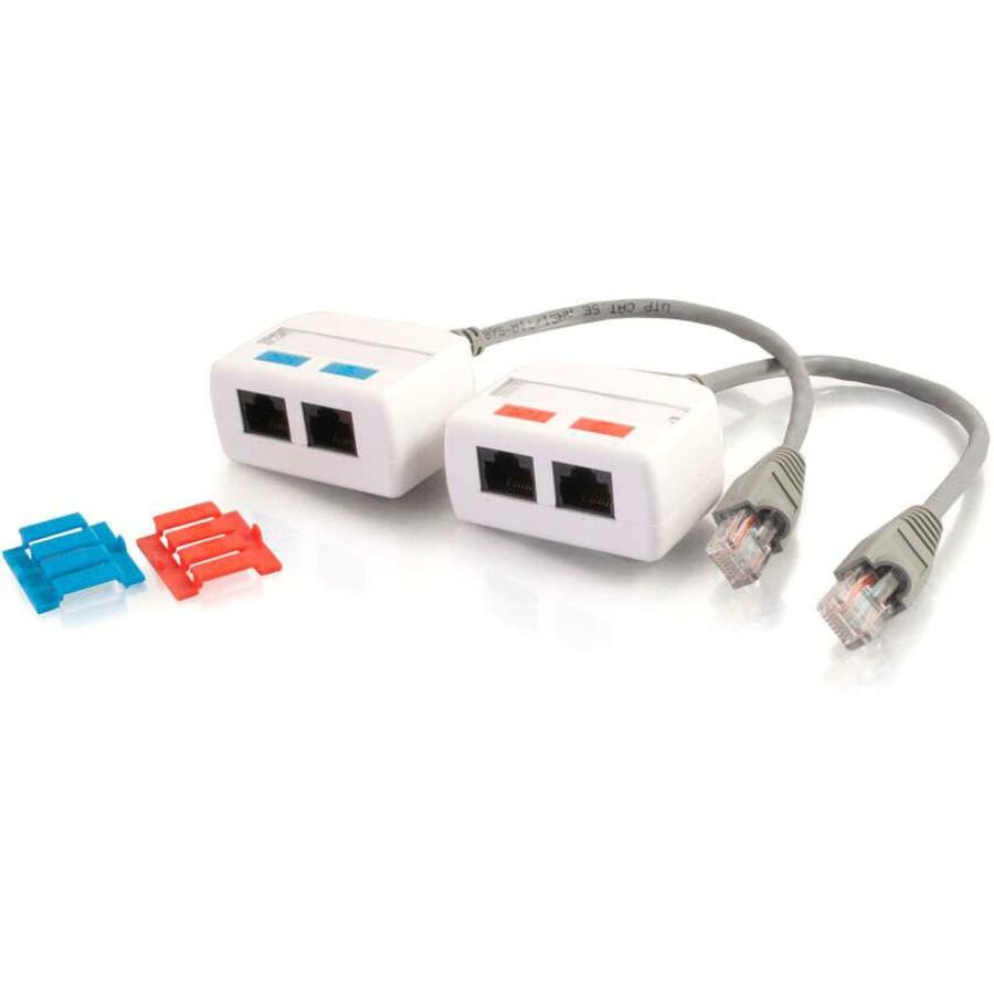 C2g Rj45 Network Jack Splitter Kit - SystemsDirect.com