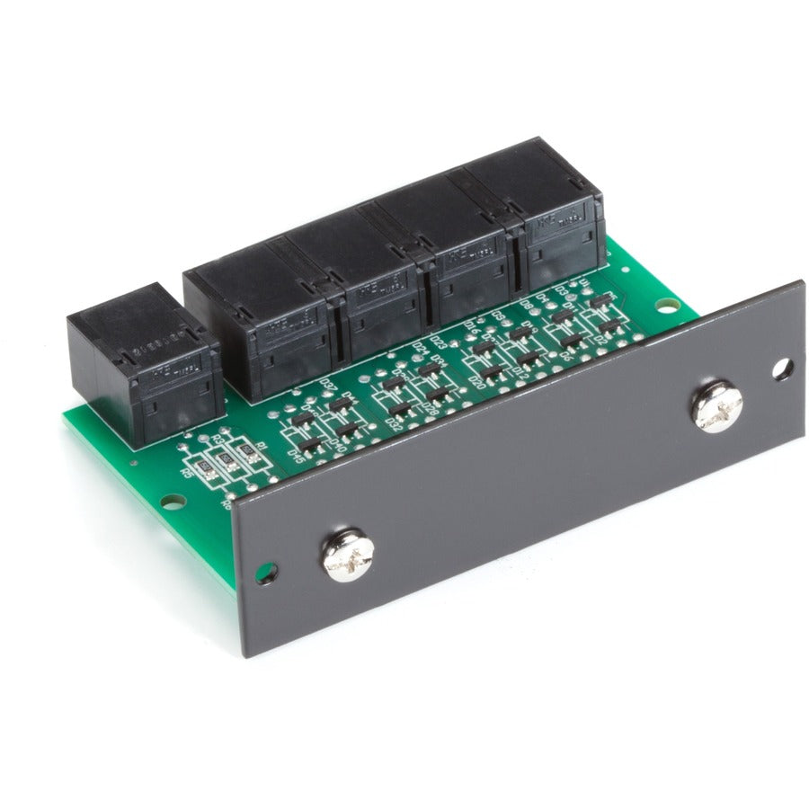 Black Box Rs232 Passive Splitter Rackmount Card - Rj45, 4-port - SystemsDirect.com
