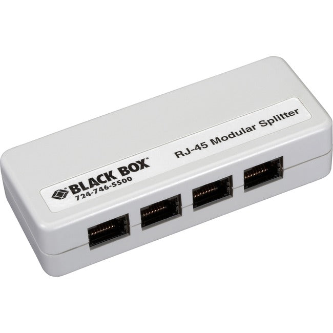 Black Box RJ45 Shielded Mod Splitter 1RJ45/4RJ45 A Pin - SystemsDirect.com