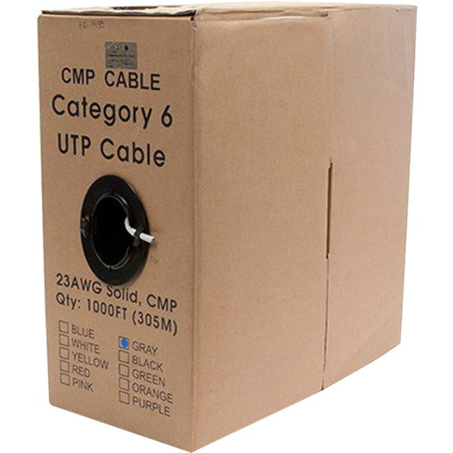 Monoprice, Inc. Cat6 Utp_(cmp) - Gray- 1000ft - SystemsDirect.com