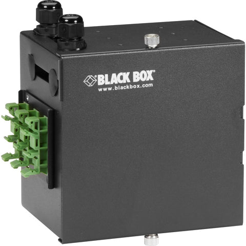 Black Box Wallmount Mini-din Rail Fiber Enclosure - 2-port ...