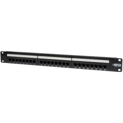Tripp Lite 24-Port Cat5e Cat5 Rackmount Patch Panel 568B 110 Punch 1URM ...