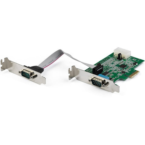 StarTech.com 2-port PCI Express RS232 Serial Adapter Card - PCIe Serial DB9 Controller Card ...